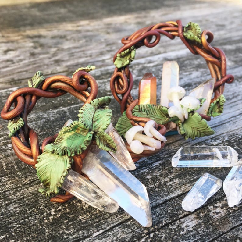 Woodland Crystal Circles in Polymer Clay-downloadable VIDEO Tutorial - Etsy