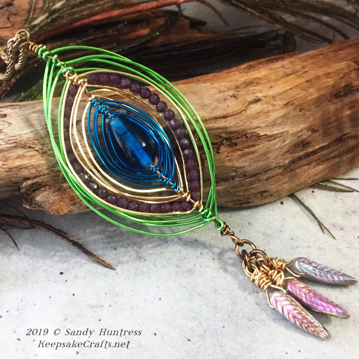 Peacock Style Wire Wrapped Jewelry-downloadable VIDEO Tutorial - Etsy
