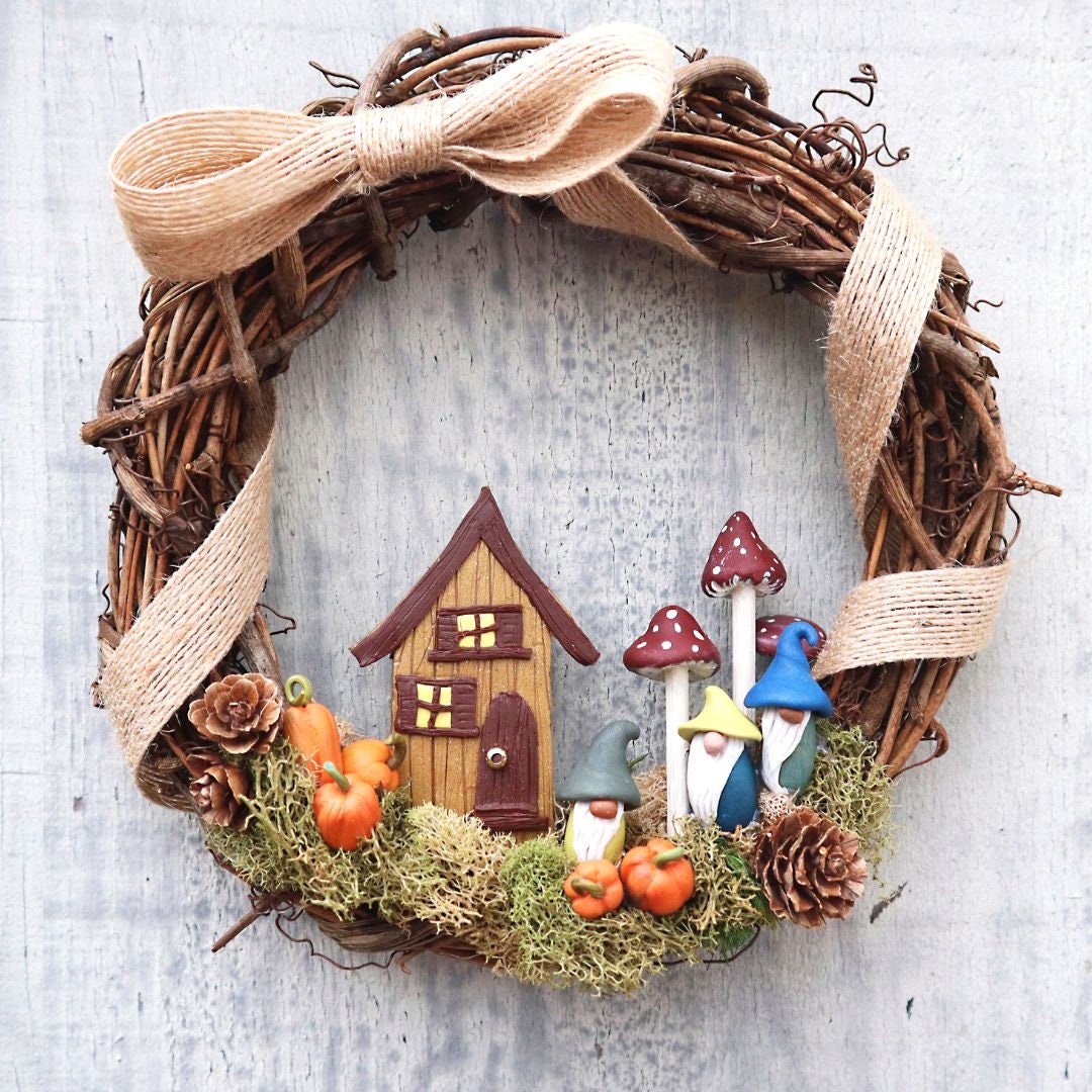 Woodland Wreaths in Polymer Clay-downloadable VIDEO Tutorial - Etsy