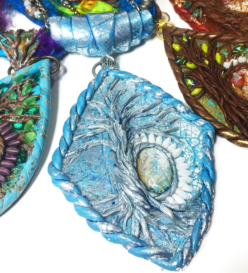 Fantasy Tree Necklace Pendants in Polymer Clay Downloadable PDF ...