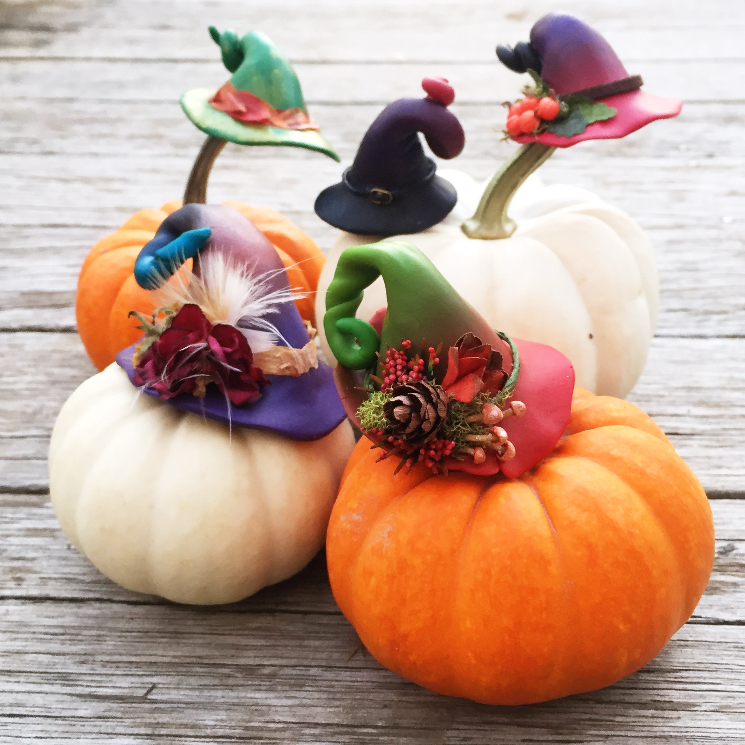 Fall Fairy Hats in Polymer Clay-downloadable VIDEO Tutorial - Etsy