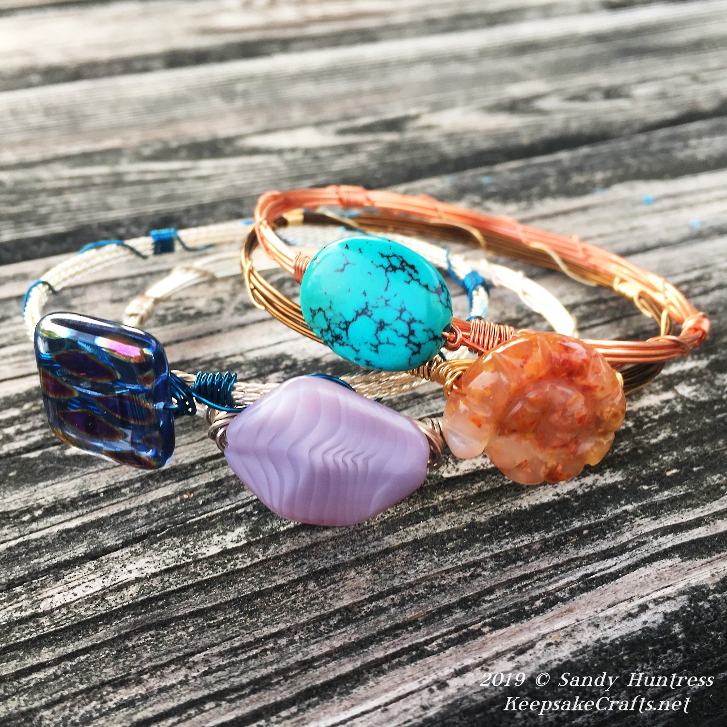 20 Minute Wire Wrapped Bead Bangles- Downloadable VIDEO Tutorial - Etsy
