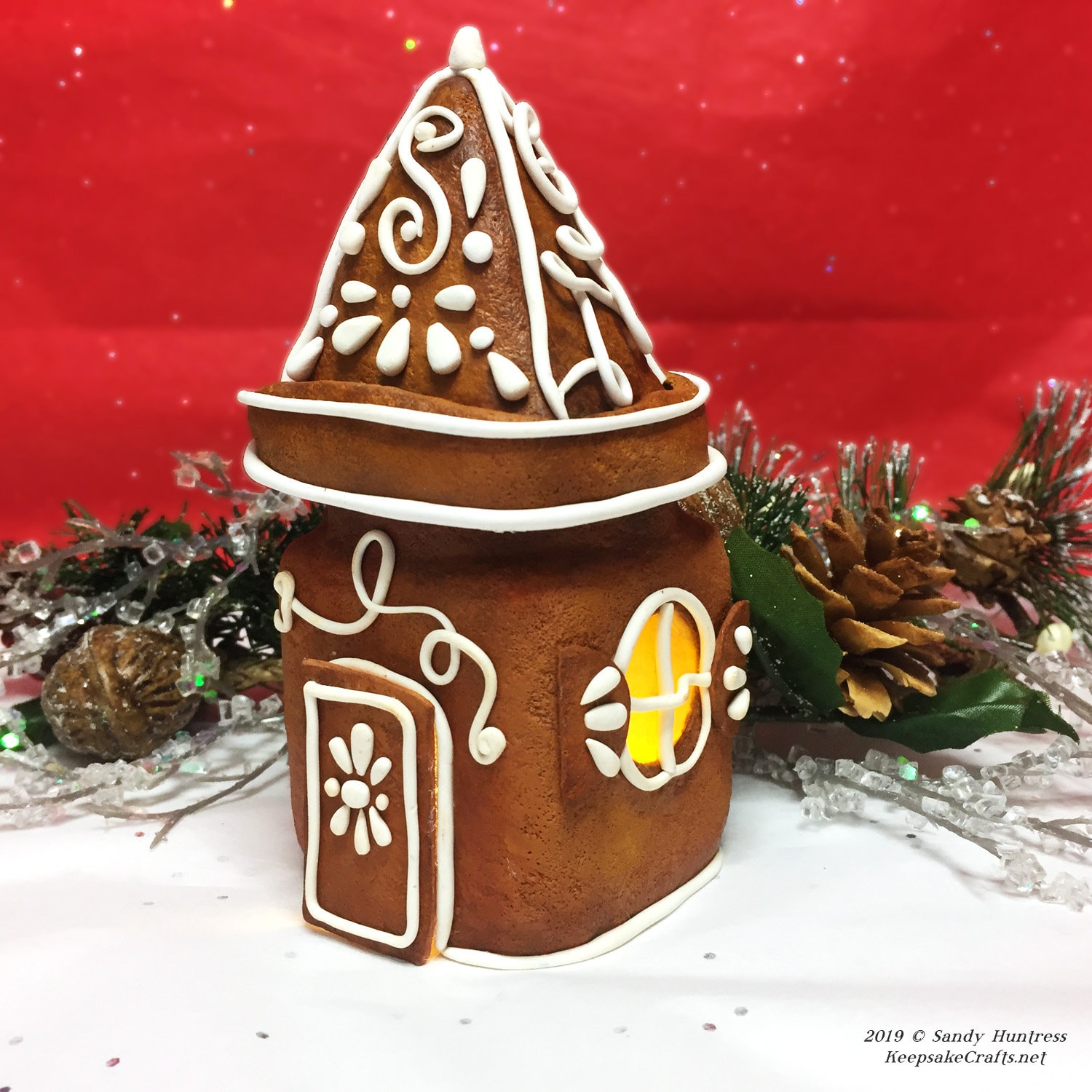 Gingerbread Houses in Polymer Clay-downloadable VIDEO Tutorial-create ...