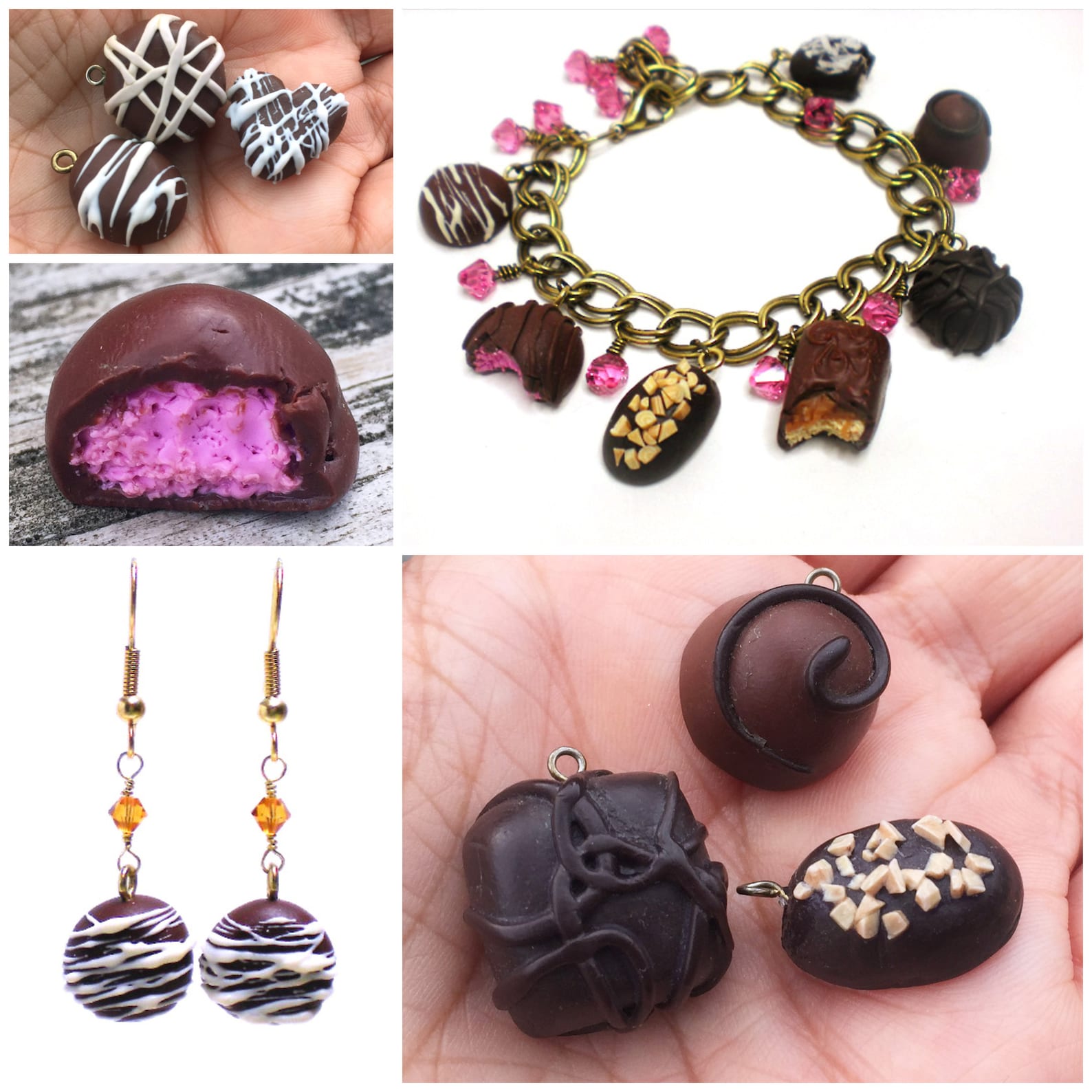 Realistic Chocolate Candy Charms in Polymer Clay-downloadable PDF ...
