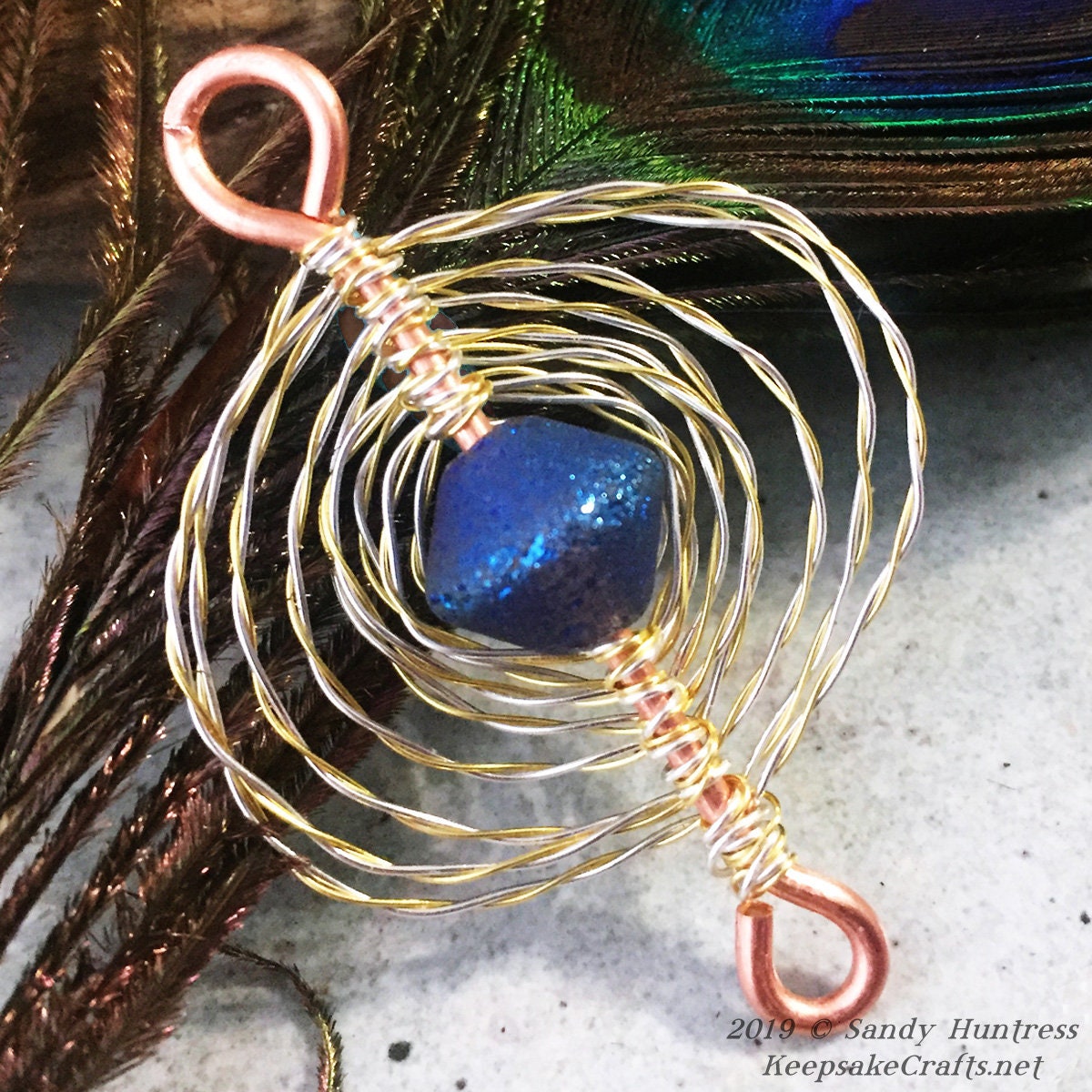 Peacock Style Wire Wrapped Jewelry-downloadable VIDEO Tutorial - Etsy