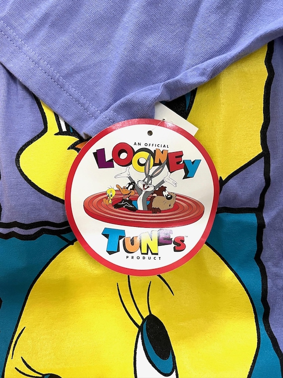 vintage looney tunes tweety bird oversized sleep shir… - Gem