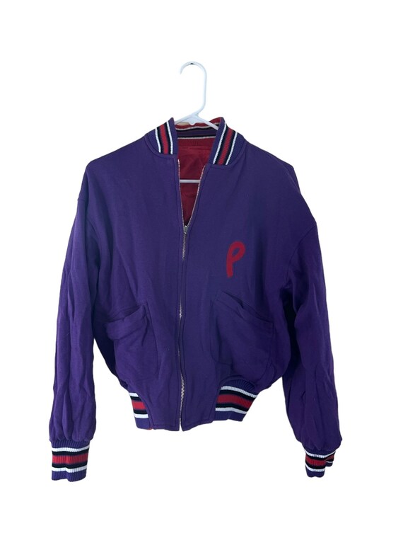 vintage PONY reversible bomber jacket womens size med… - Gem