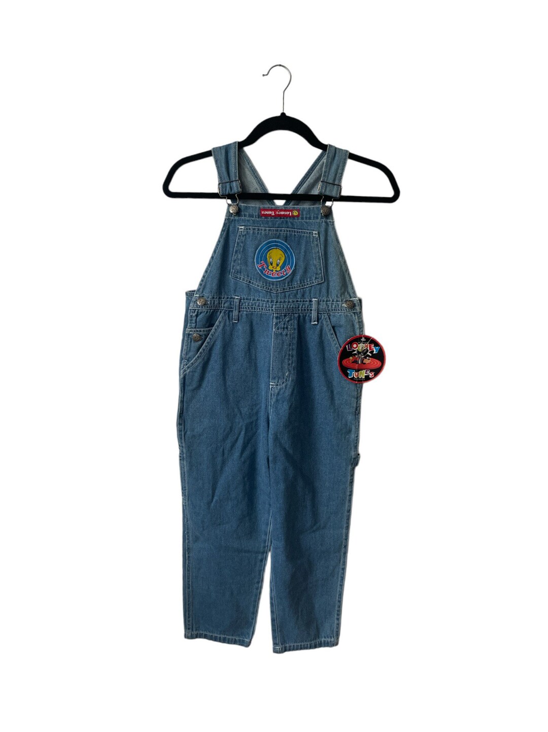 Vintage Youth Tweety Bird Looney Tunes Denim Overalls Girls Size 8 NOS ...