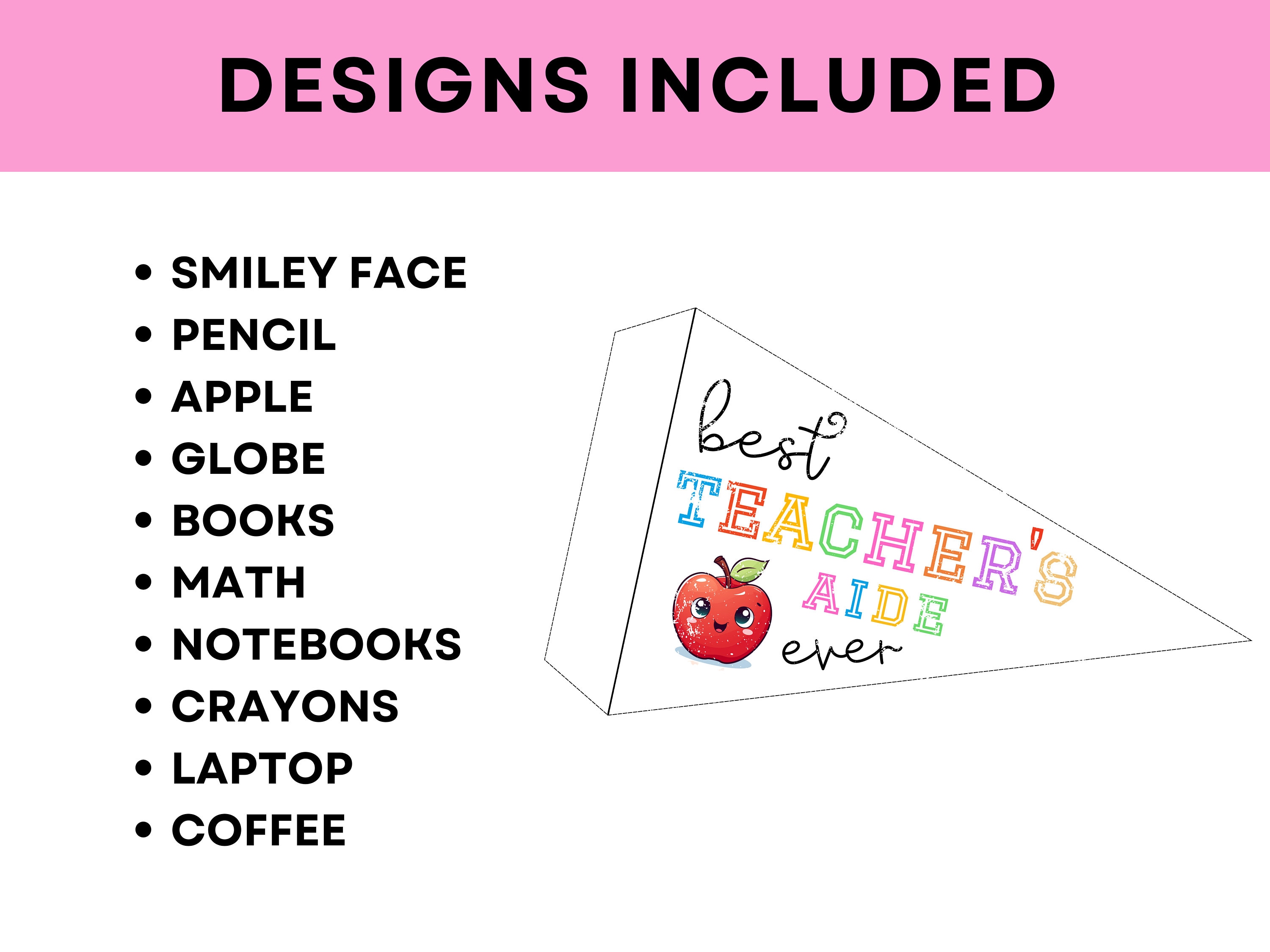 Printable Teacher Appreciation Pennant Flag Printable Teacher - Etsy