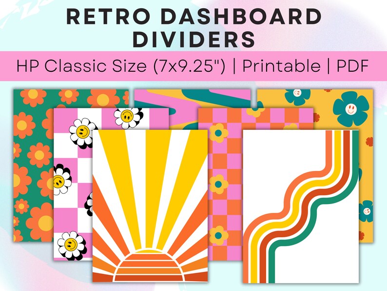 Dashboard Divider HP Classic Printable Retro Divider Printable - Etsy