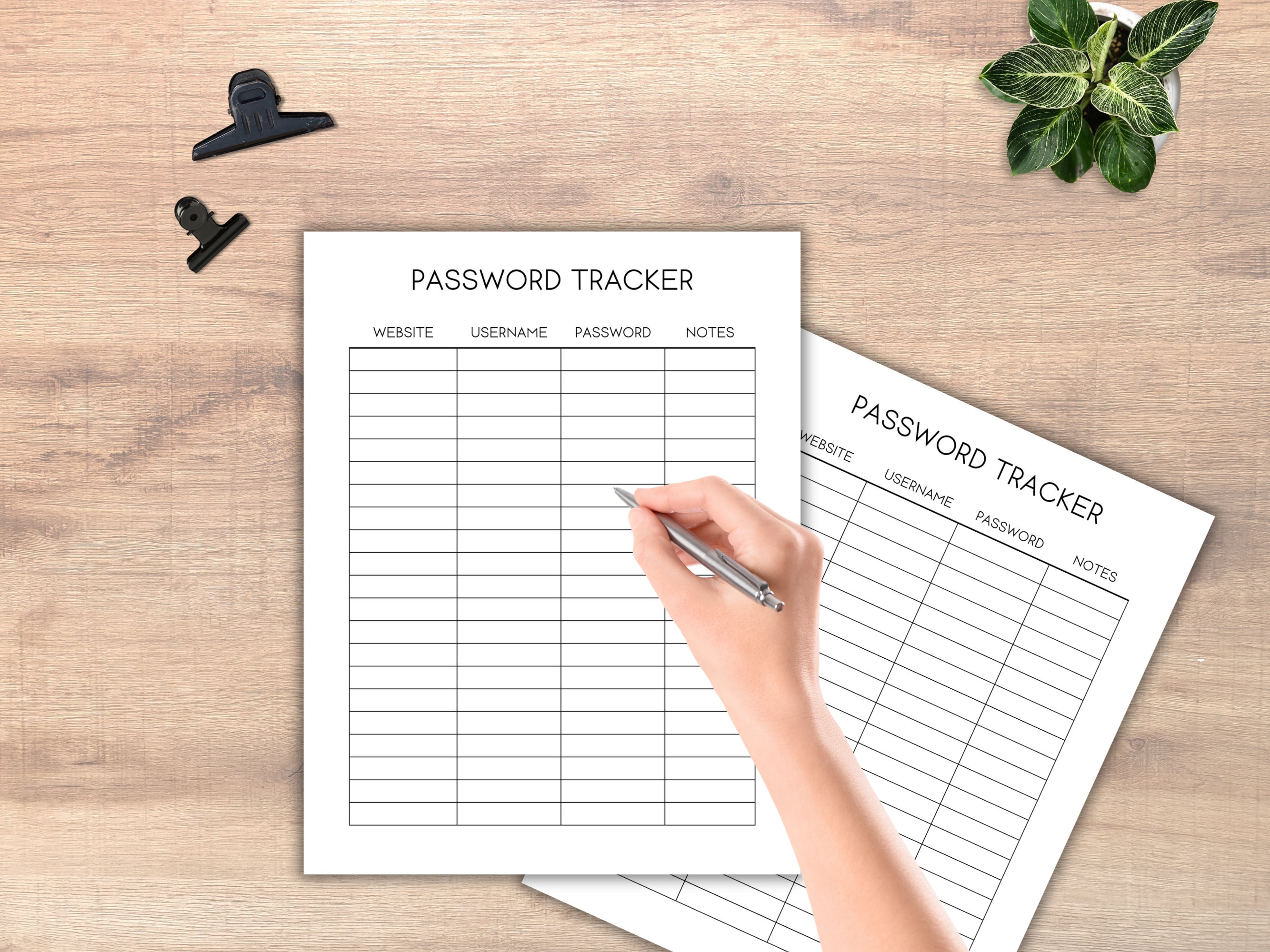 Printable Password Tracker Printable Happy Planner Insert - Etsy