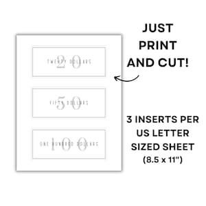 Printable Cash Placeholders Printable Cash Stuffing Placeholder ...