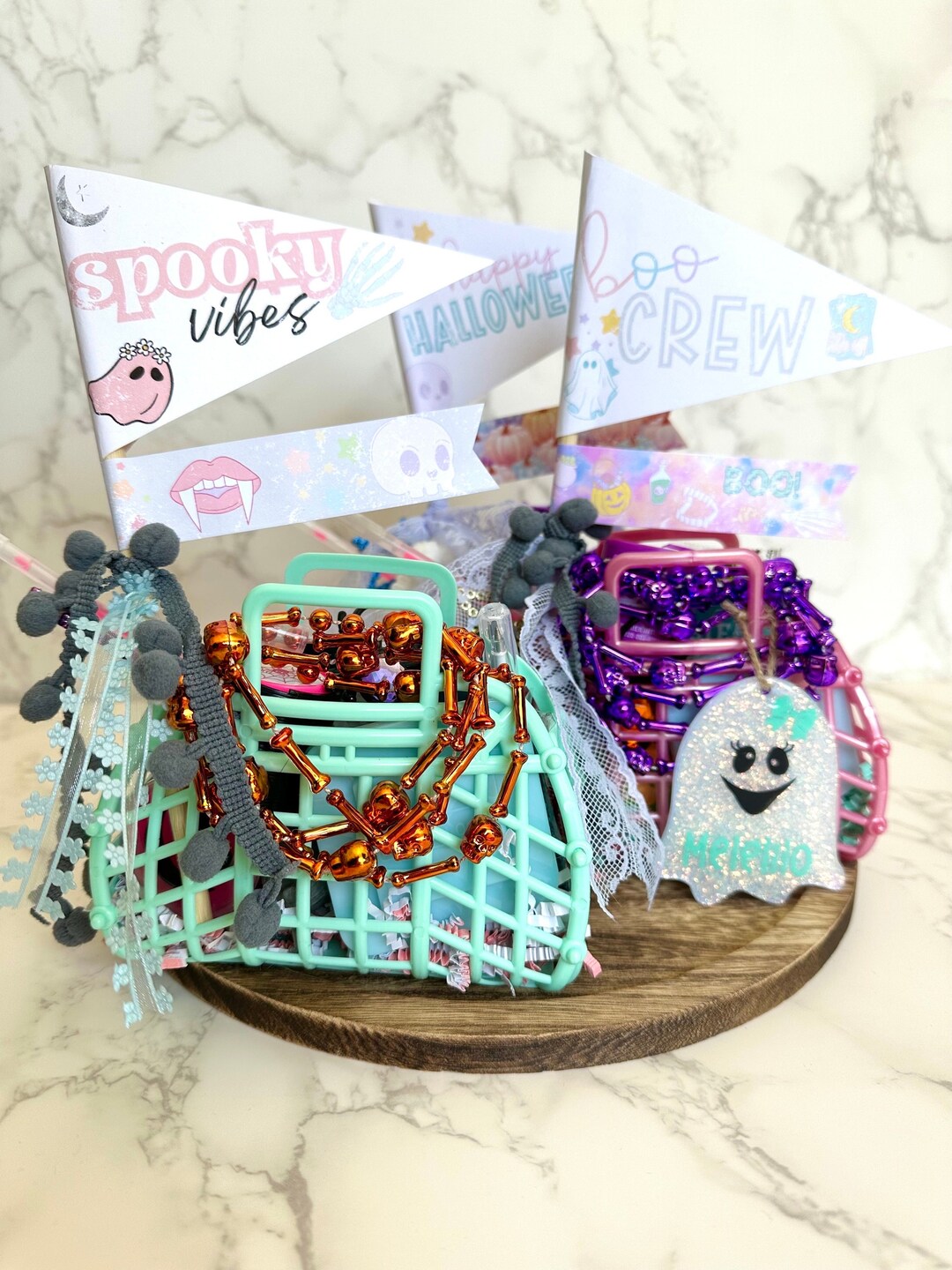 Printable Pastel Halloween Pennant Flag Printable Halloween Flag ...