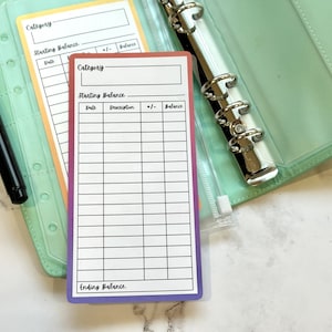 Cash Envelope Inserts Printable Cash Envelope Tracker Cash Stuffing ...