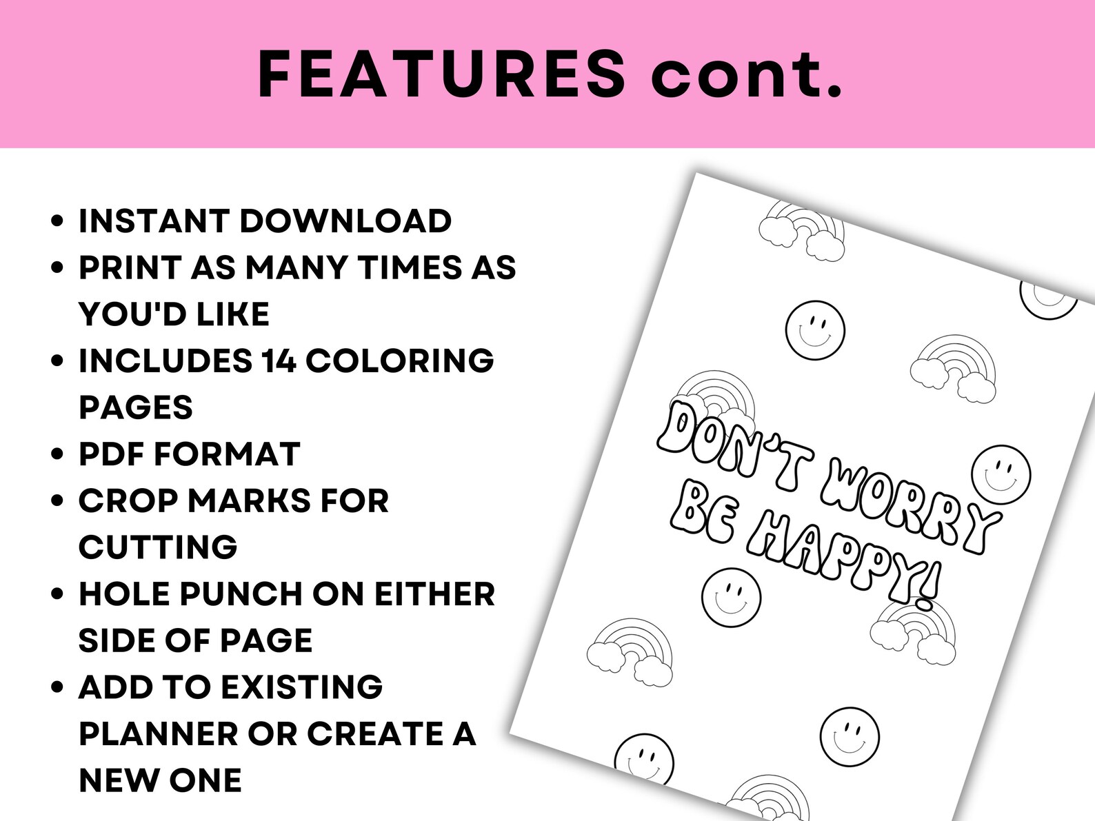 Retro Coloring Pages Printable HP Classic Printable Happy - Etsy