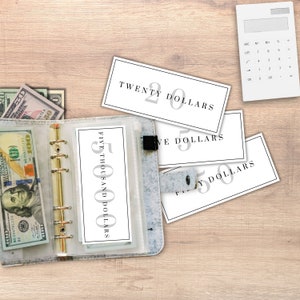 Editable Cash Placeholders Printable Inserts Printable Budget Envelope ...