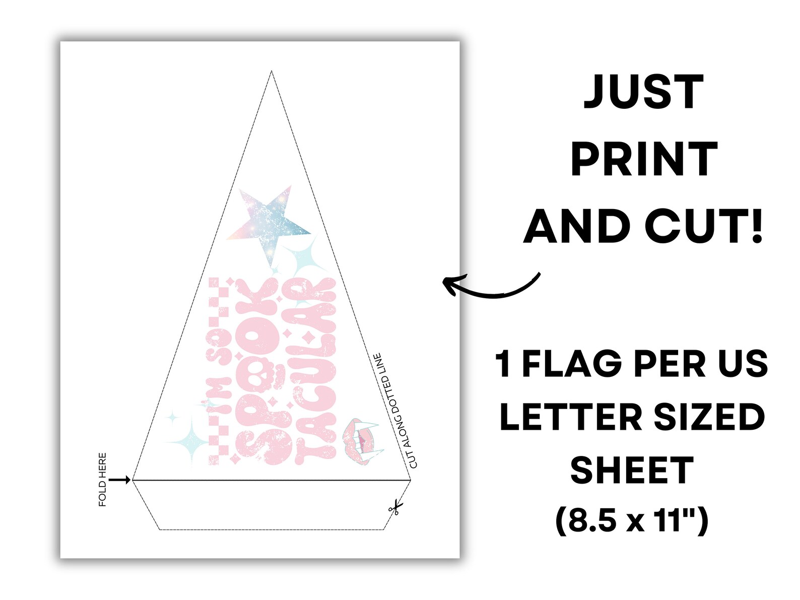 Printable Pastel Halloween Pennant Flag Printable Boo Basket Printable ...