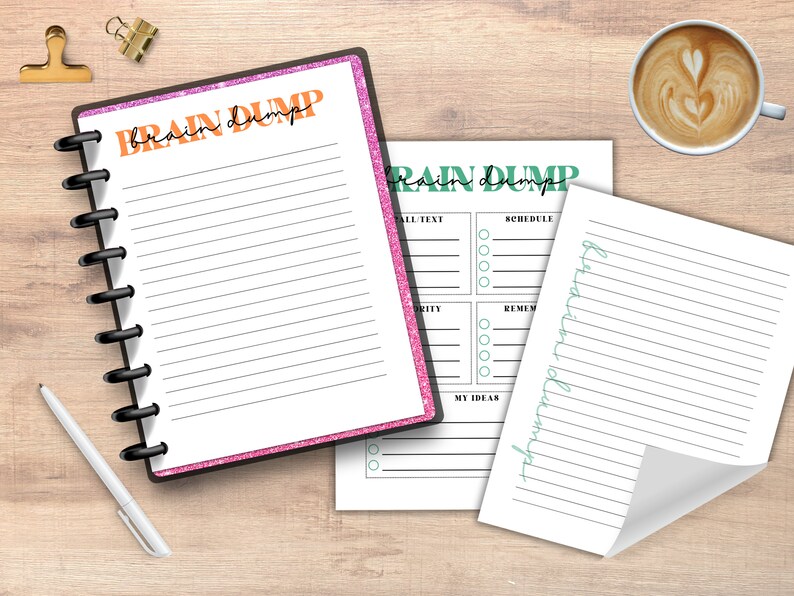 Brain Dump Printable Happy Planner Inserts Brain Dump - Etsy