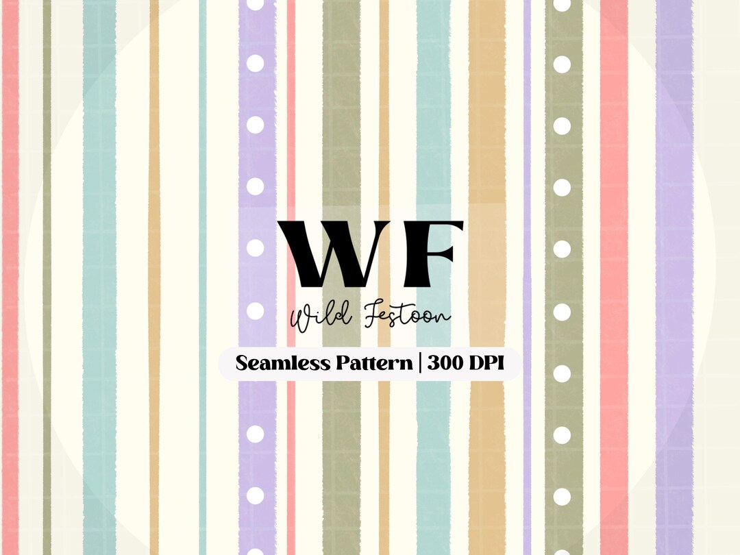 Spring Stripes Digital Paper, Pastel Stripes Seamless Pattern, Pastel ...