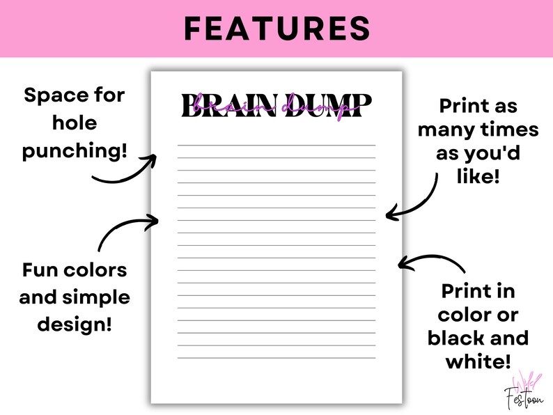 Brain Dump Printable Happy Planner Inserts Brain Dump - Etsy