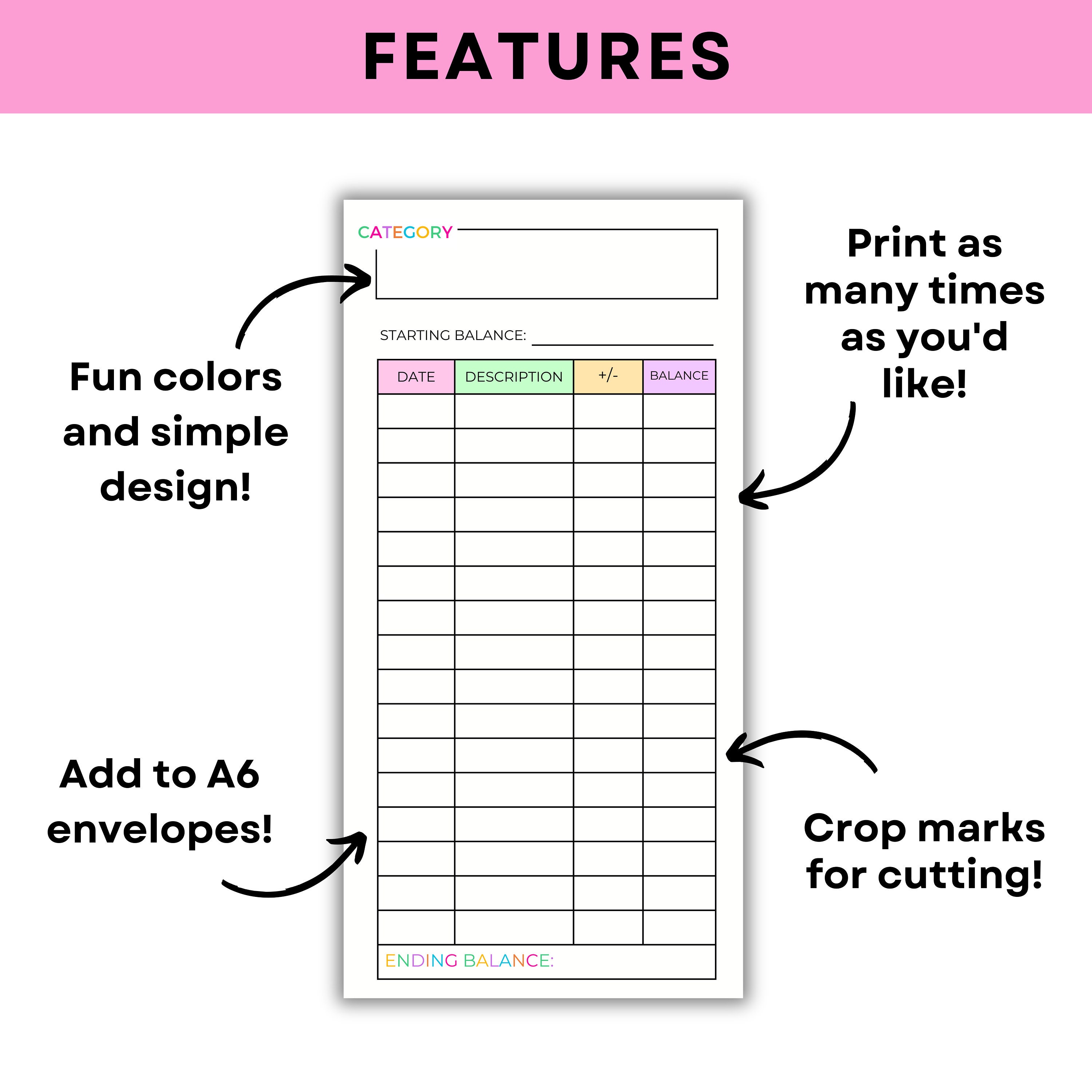 Printable Budget Breakdown Bundle Cash Envelope Breakdown Sheet ...