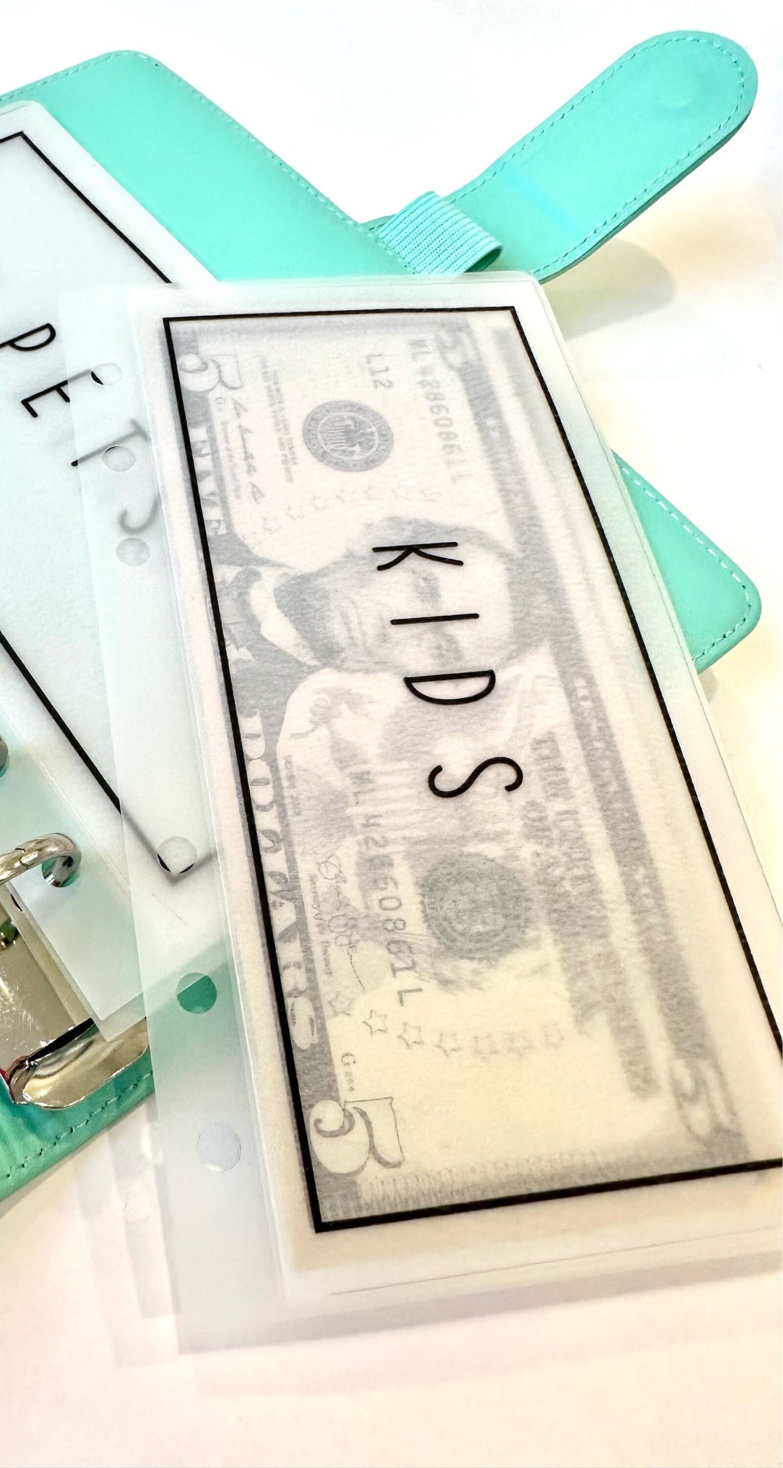 Custom Frosted Budget Binder Envelopes A6 Budget Envelopes Cash ...
