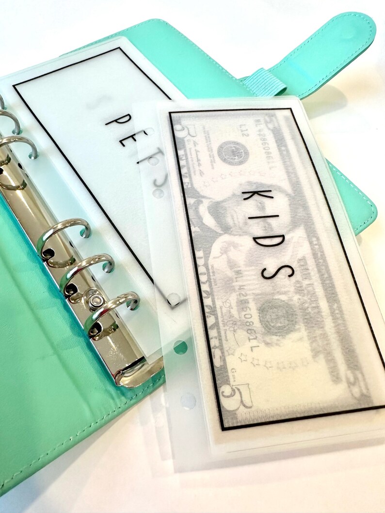 Custom Frosted Budget Binder Envelopes A6 Budget Envelopes Cash ...