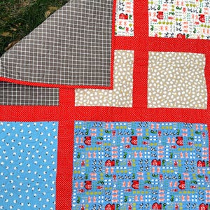 Farm Animal Patchwork Quilt for Kids – 44 X 60 – Handmade Child’s ...
