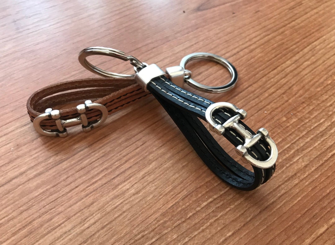 Horse Keychain, Keychain for Men, Equestrian Keychain, Snaffle Bit ...