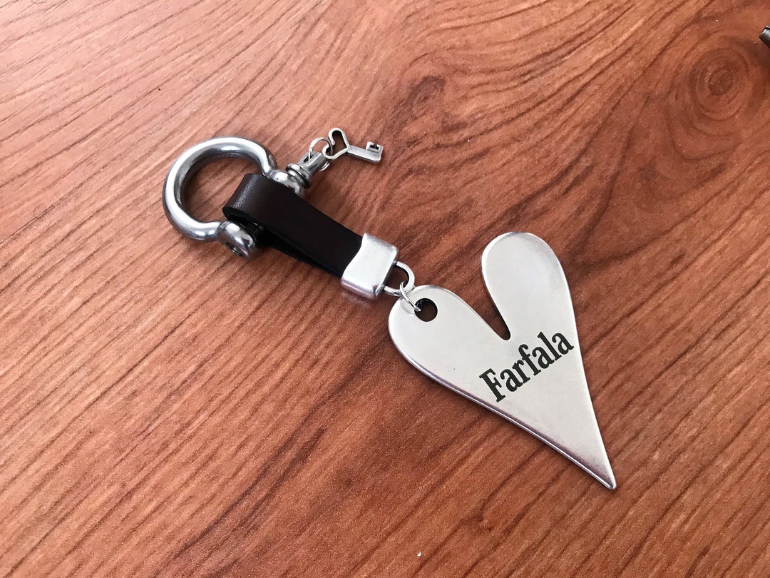 Personalized Heart Keychain, Engraved Keychain, Anniversary Day Gift ...