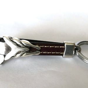 Wolf Keychan, Leather Keychain, Gift for Wolf Lovers, Keychain for Men ...