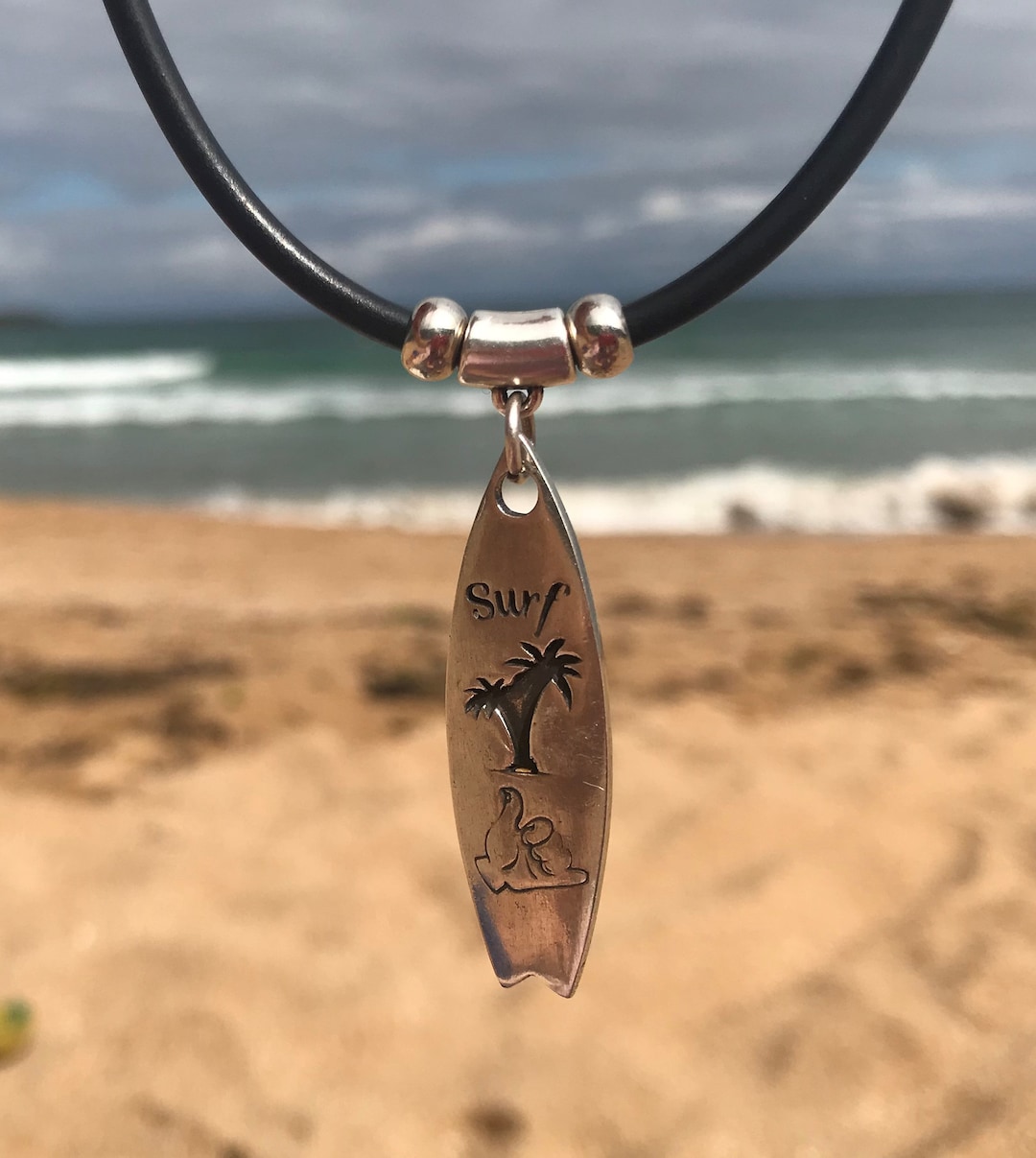 Surfboard Necklace Pendant, Surfing Necklace Pendant, Sea Inspired ...