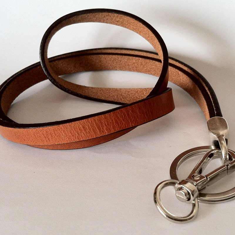 Leather Lanyard - Etsy