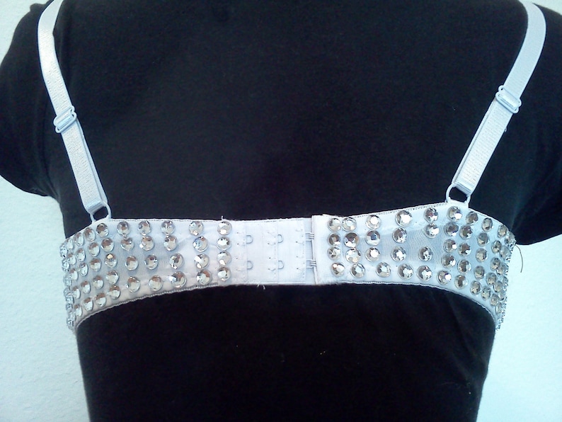 Fully Hand Jeweled Bra (front and Back) - Etsy