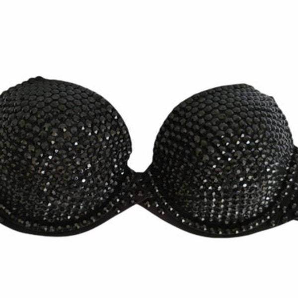 Rhinestone Bra - Etsy