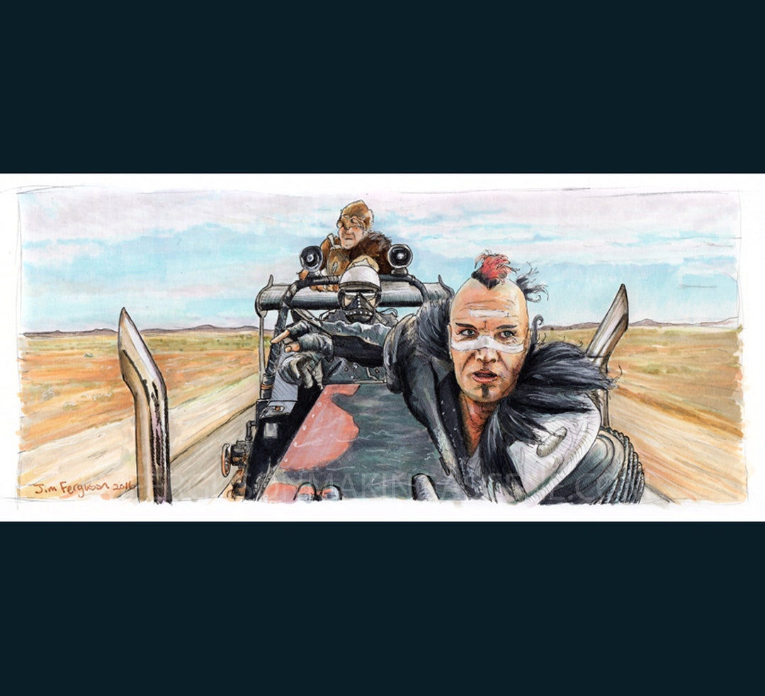 Mad Max - the Road Warrior - Wez Print by Jim Ferguson - Etsy