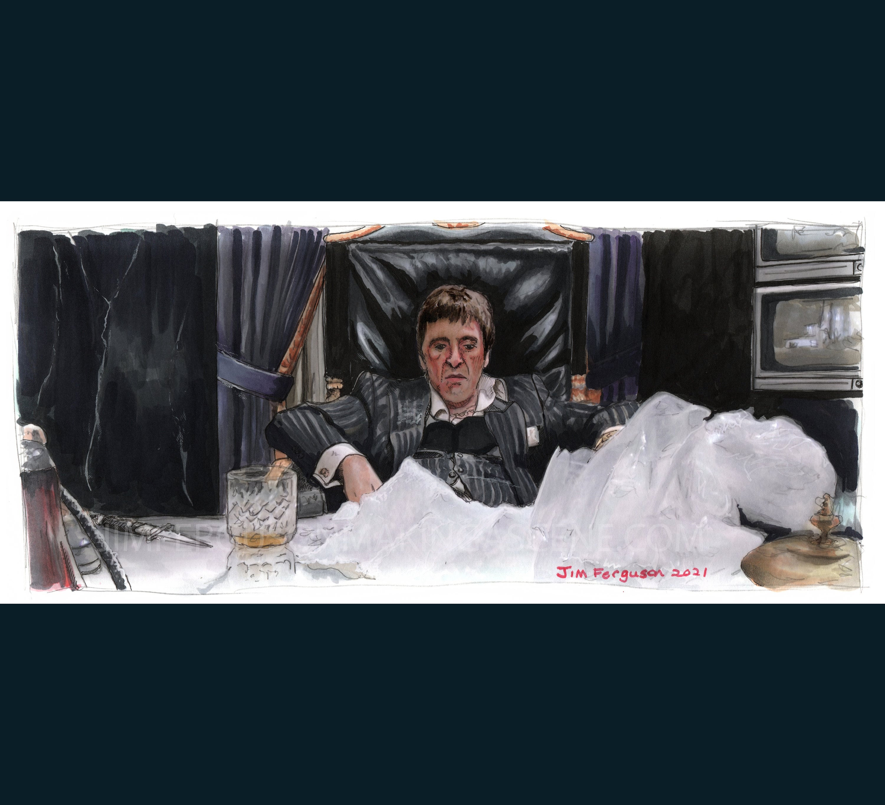 Scarface Tony Montana Poster Print By Jim Ferguson