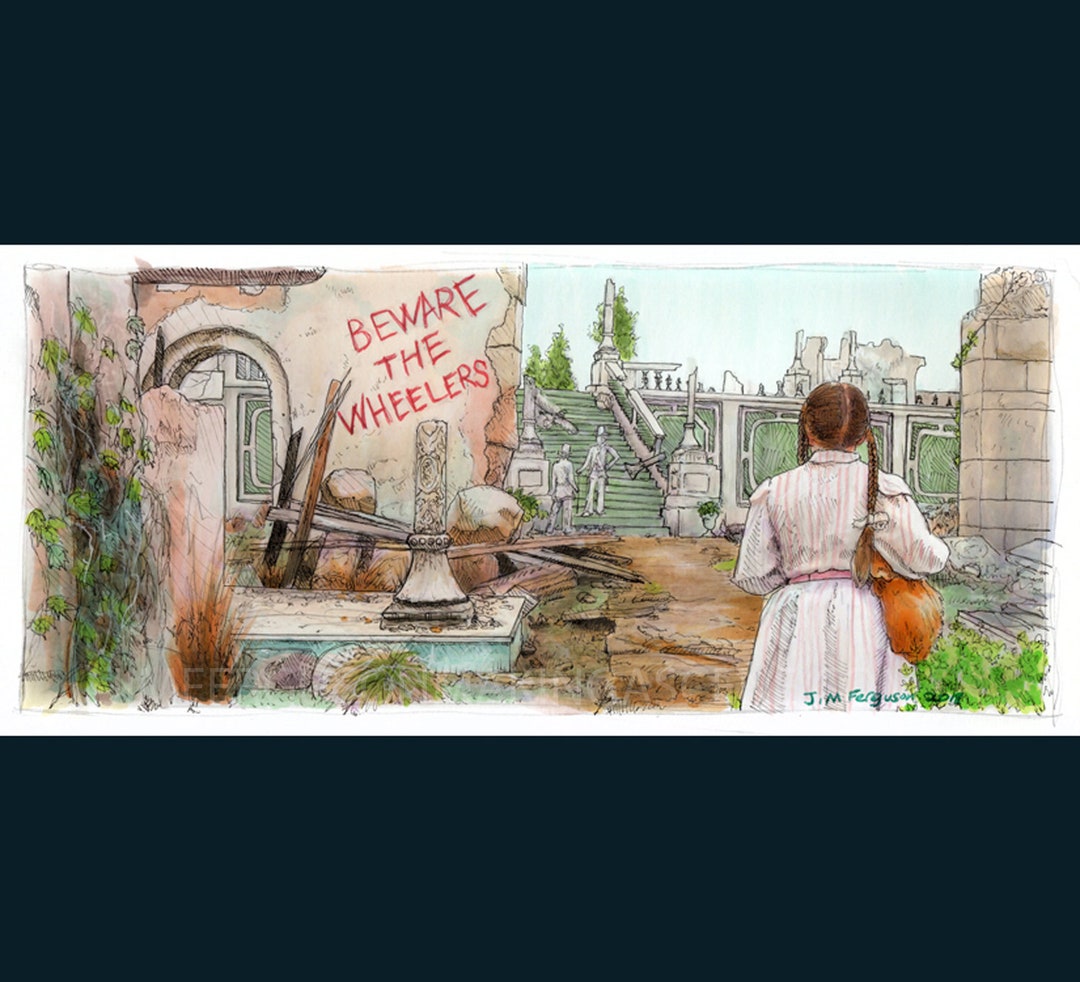 Return to Oz - Beware the Wheelers Print by Jim Ferguson - Etsy UK