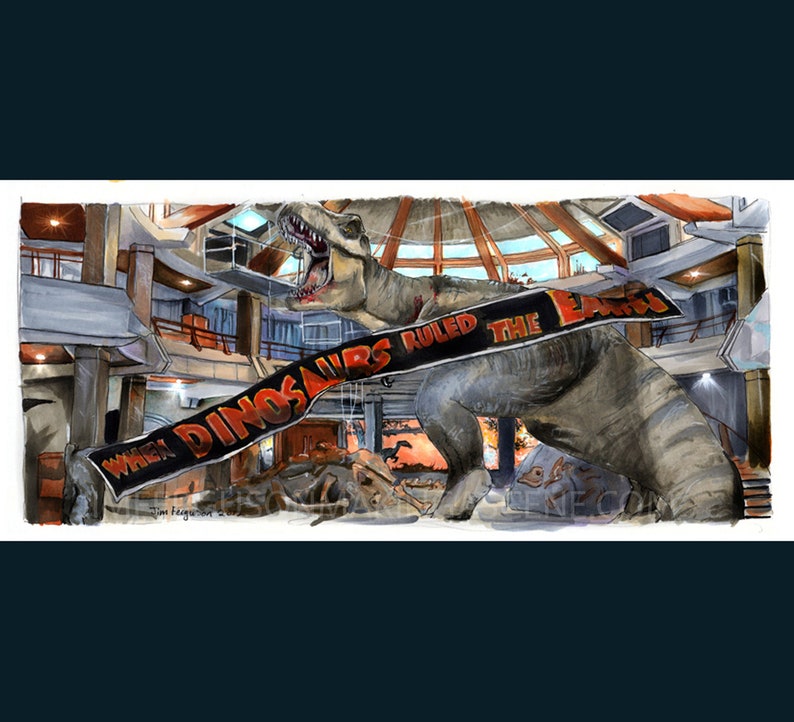 Jurassic Park When Dinosaurs Ruled The Earth Poster Print By Jim 5702