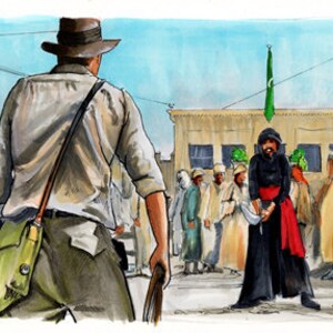 Indiana Jones - Cairo Swordsman 5"x11" Poster Print by Jim Ferguson - Etsy