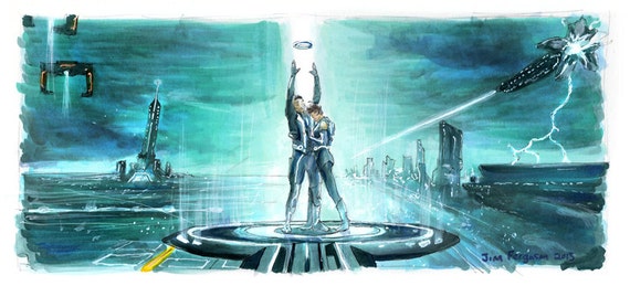 Tron Legacy Quorra And Sam