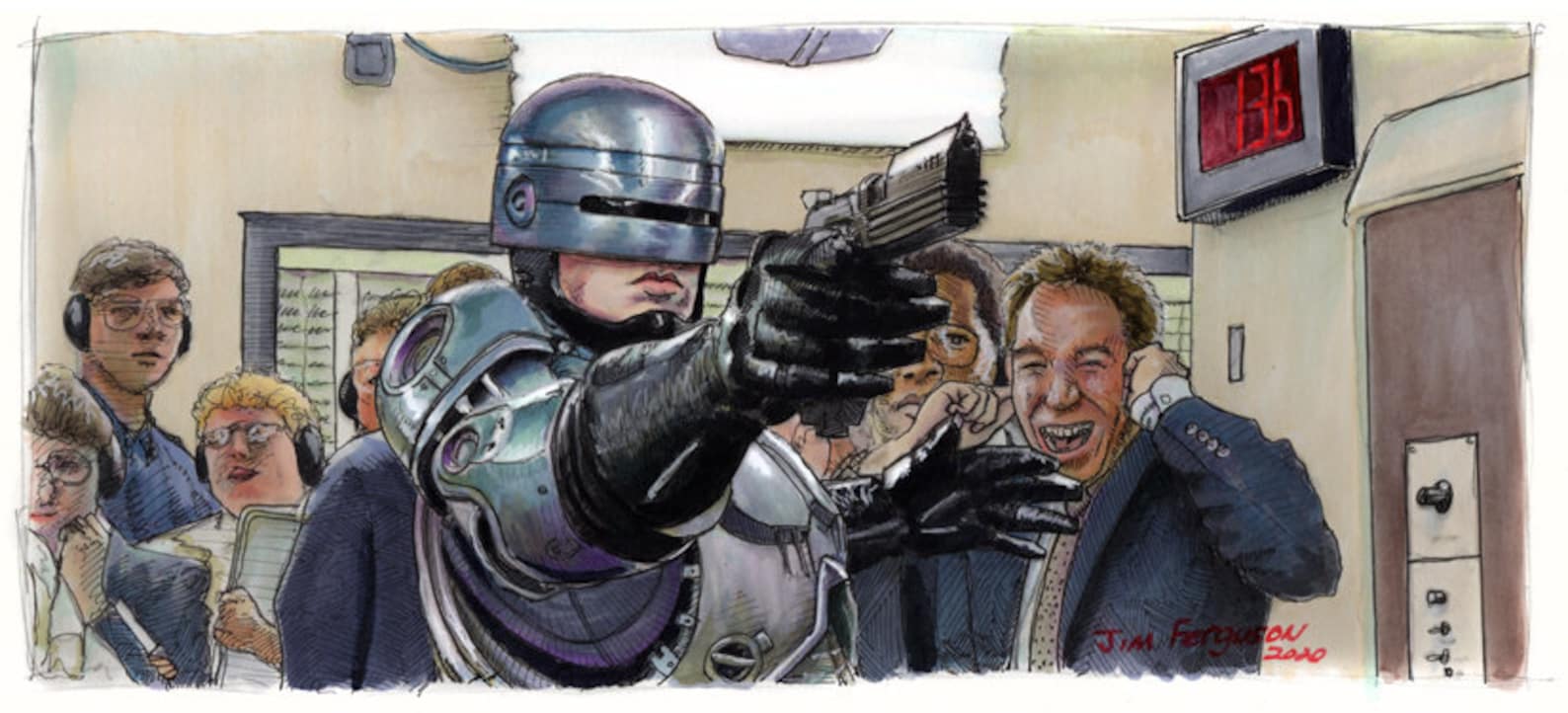 Robocop - Art Print Movie Poster by Jim Ferguson - Etsy