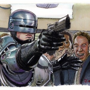 Robocop - Art Print Movie Poster by Jim Ferguson - Etsy
