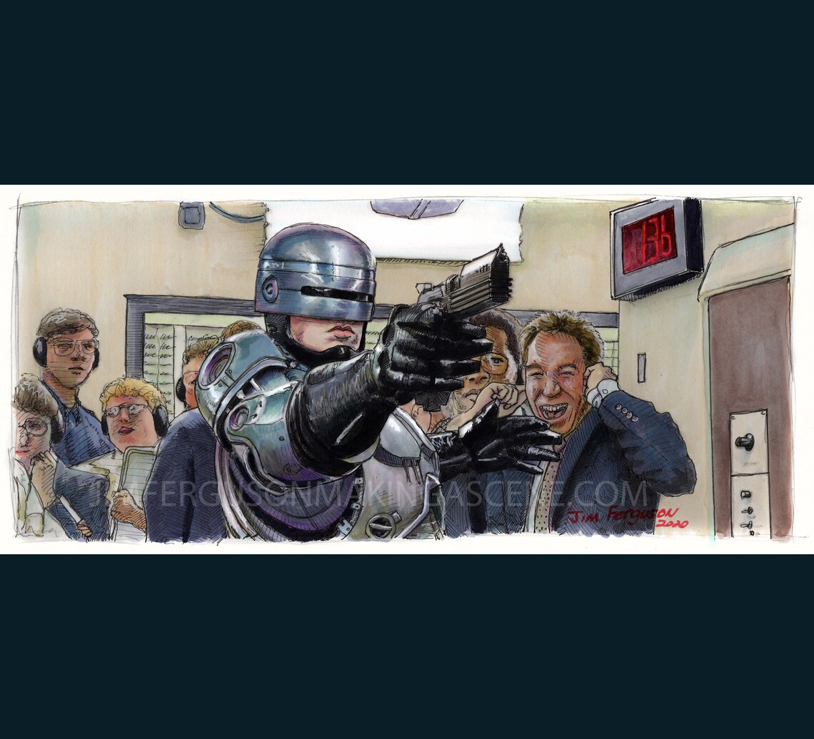 Robocop - Art Print Movie Poster by Jim Ferguson - Etsy