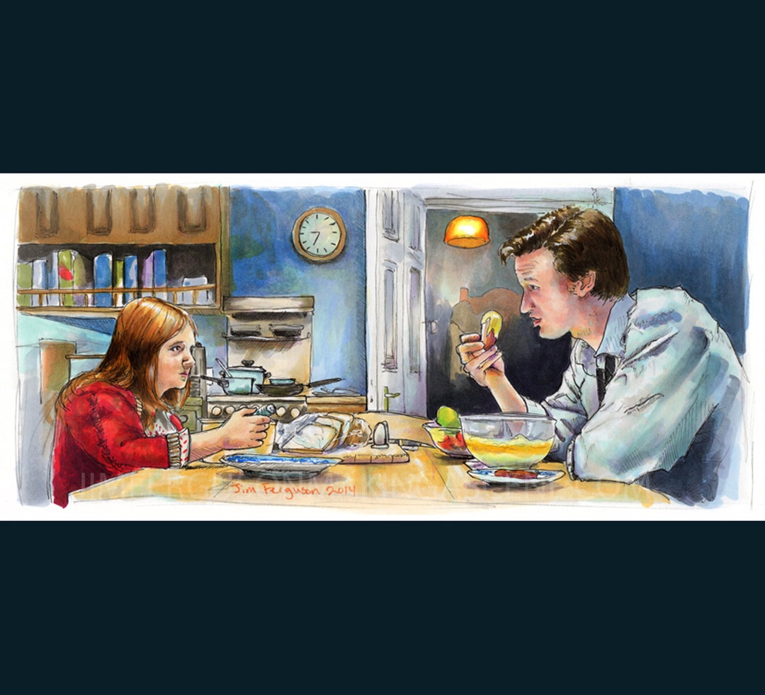 Doctor Who - Fish Custard Poster Print by Jim Ferguson - Etsy