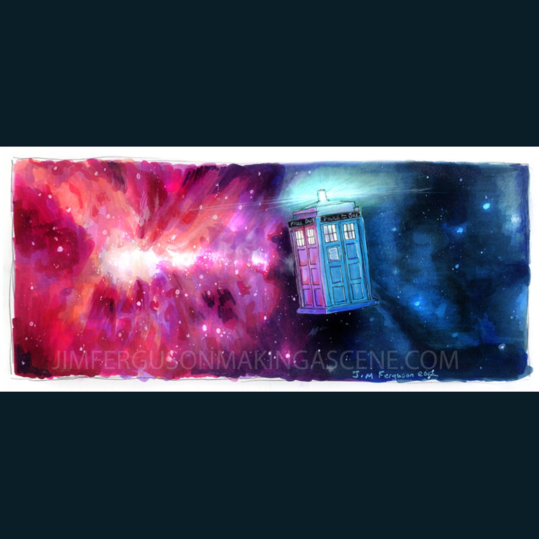 Dr Who- TARDIS Poster Print by Jim Ferguson - Etsy