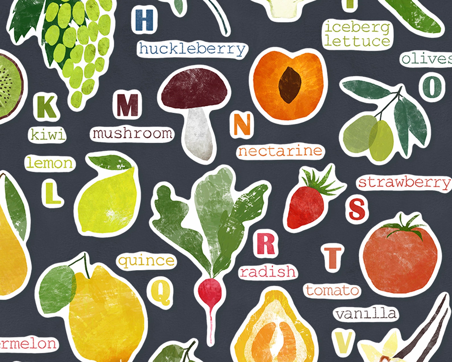 ABC Printable Stickers Instant Download Alphabet Sticker - Etsy