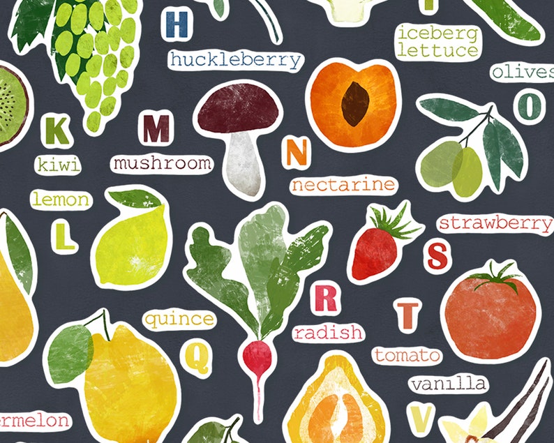 ABC Printable Stickers Instant Download Alphabet Sticker - Etsy