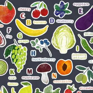 ABC Printable Stickers Instant Download Alphabet Sticker - Etsy