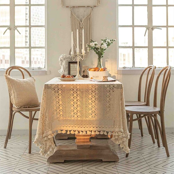 Fringed Table Cloth - Etsy